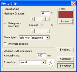 EuroCUT - Umriss vs Outline vs Konturlinie